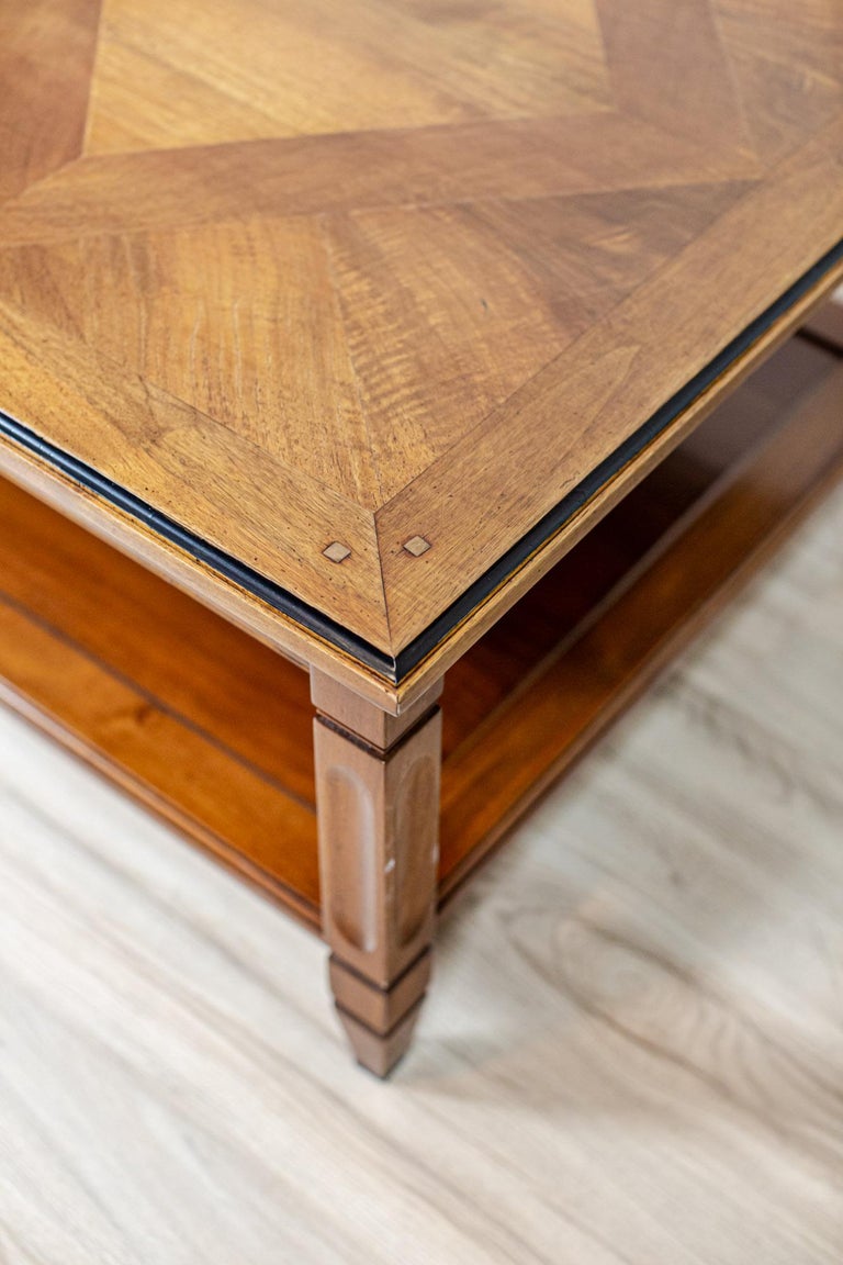 Restored Walnut Center Table from the 2nd Half of the 20th Century For ...