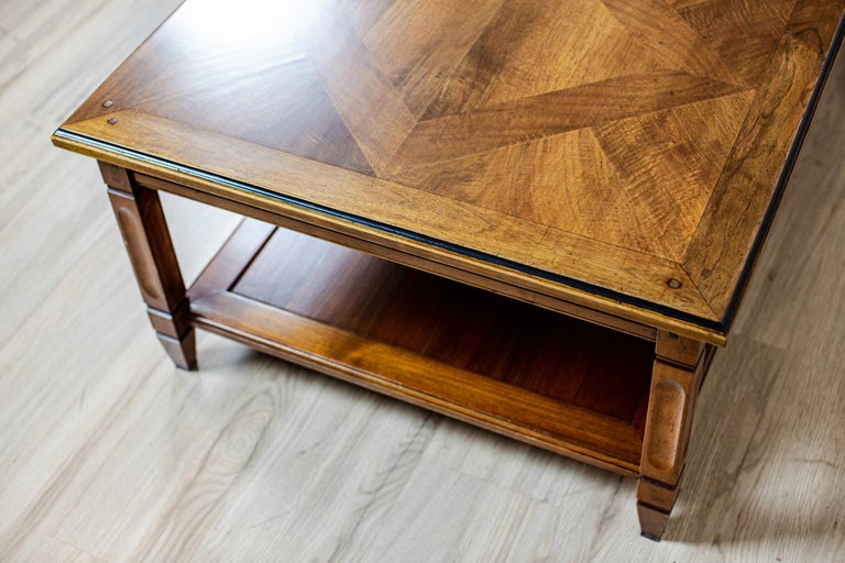 Restored Walnut Center Table from the 2nd Half of the 20th Century For ...