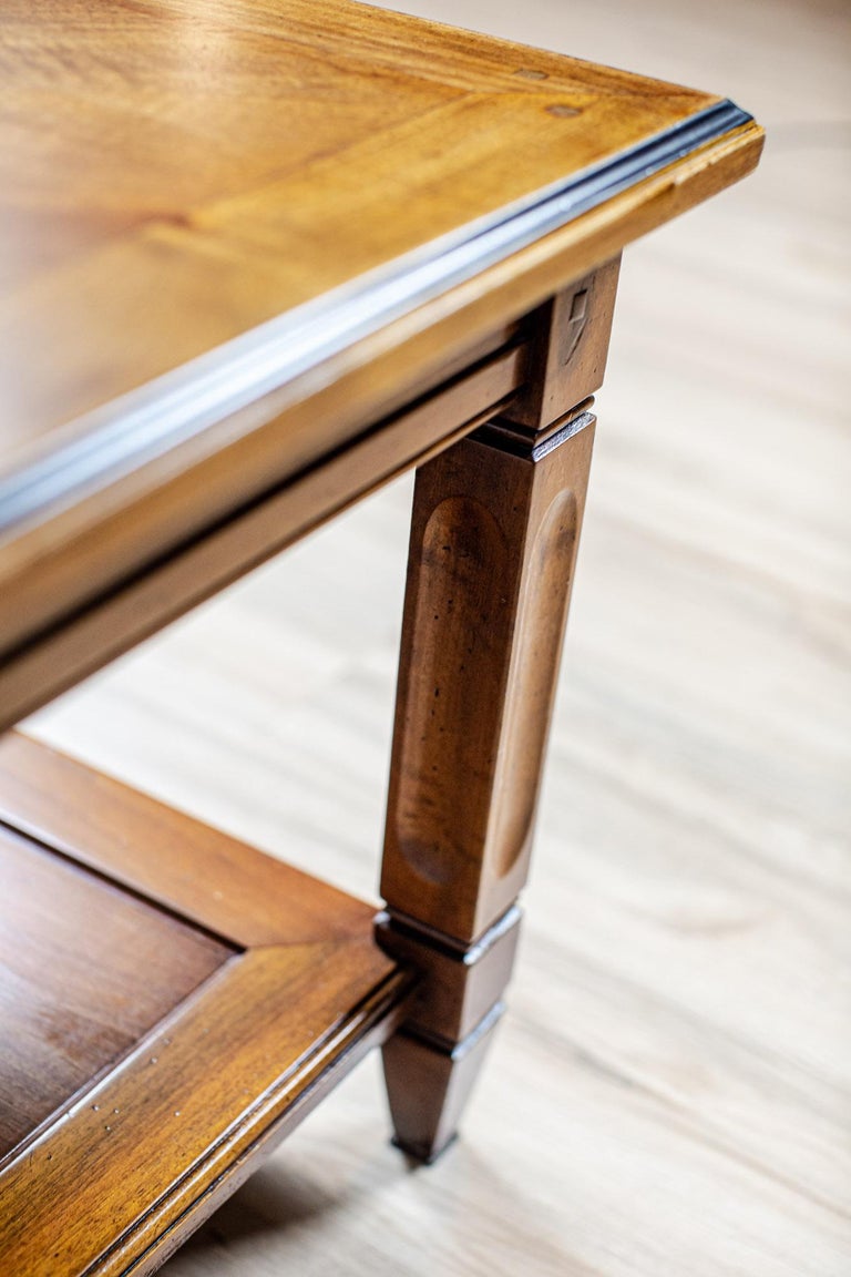 Restored Walnut Center Table from the 2nd Half of the 20th Century For ...