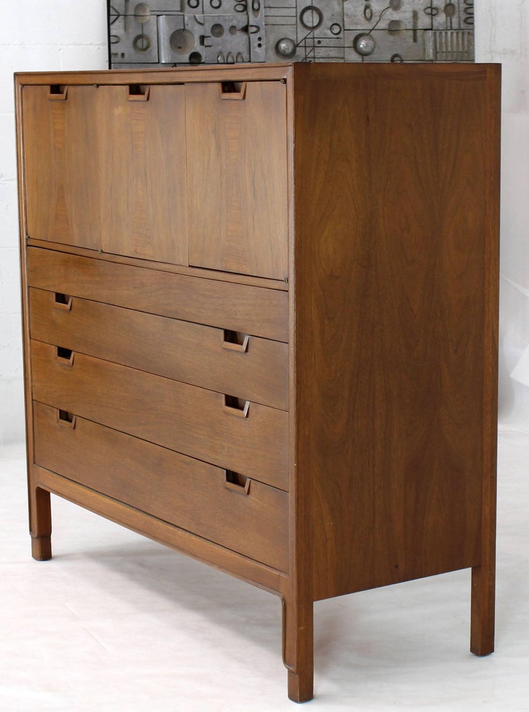 Walnut Chifferobe High Chest Dresser at 1stDibs