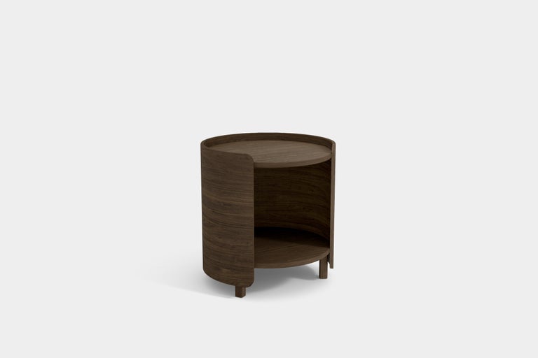Prima Side Table, Night Stand in Walnut Wood Finish by Joel Escalona ...