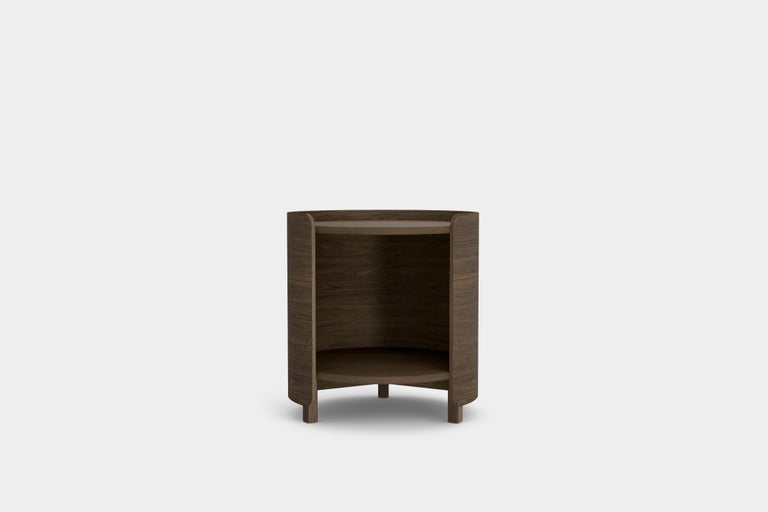Prima Side Table, Night Stand in Walnut Wood Finish by Joel Escalona ...