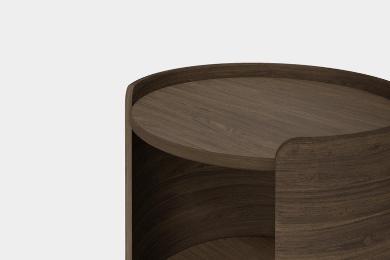 Prima Side Table, Night Stand in Walnut Wood Finish by Joel Escalona ...