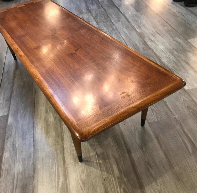 Walnut Cocktail Table with Dovetailed Top For Sale at 1stDibs