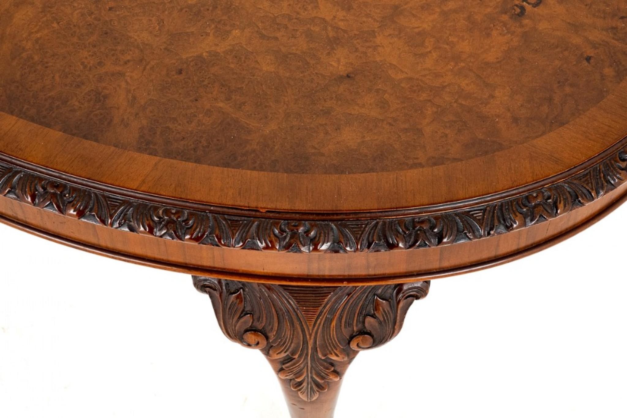 Walnut Coffee Table Oval Interiors For Sale at 1stDibs