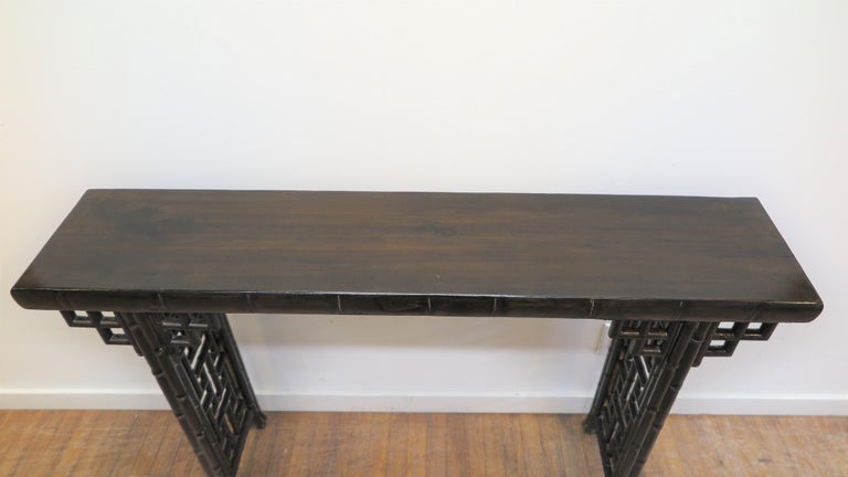 Walnut Console Table For Sale at 1stDibs