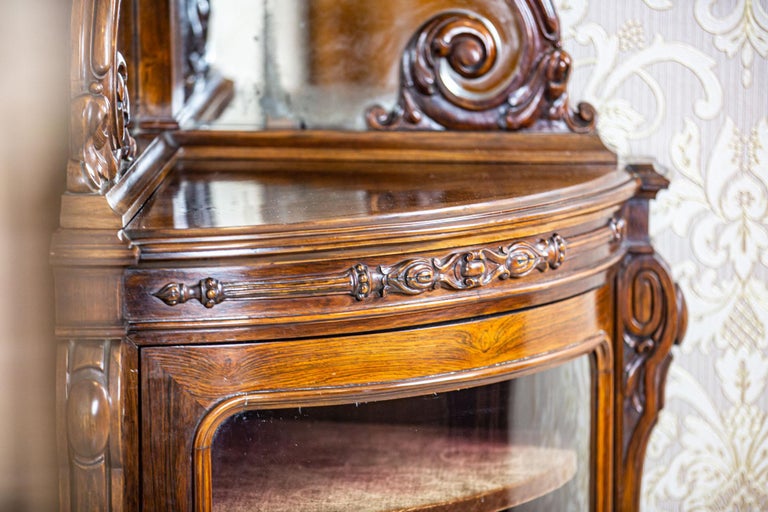 Dark Brown Walnut Corner Commode From the 2nd Half of the 19th Century ...