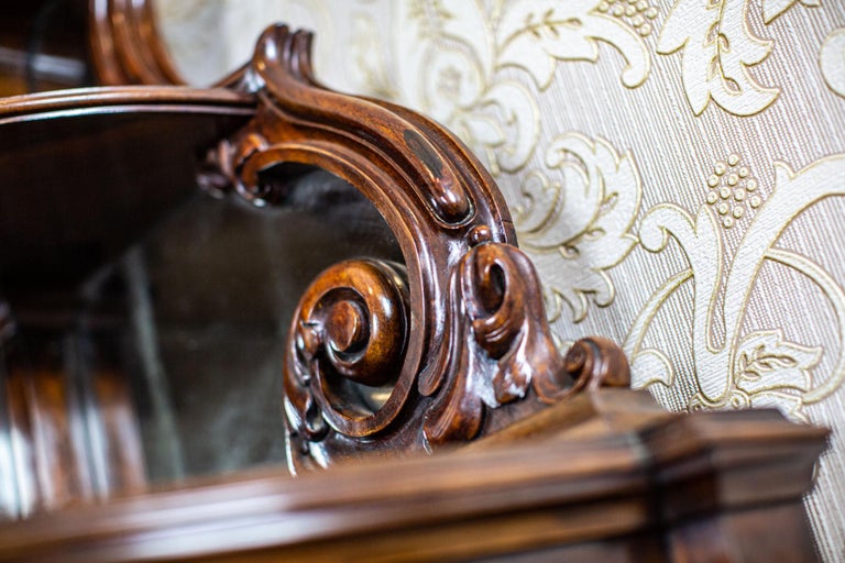 Dark Brown Walnut Corner Commode From the 2nd Half of the 19th Century ...