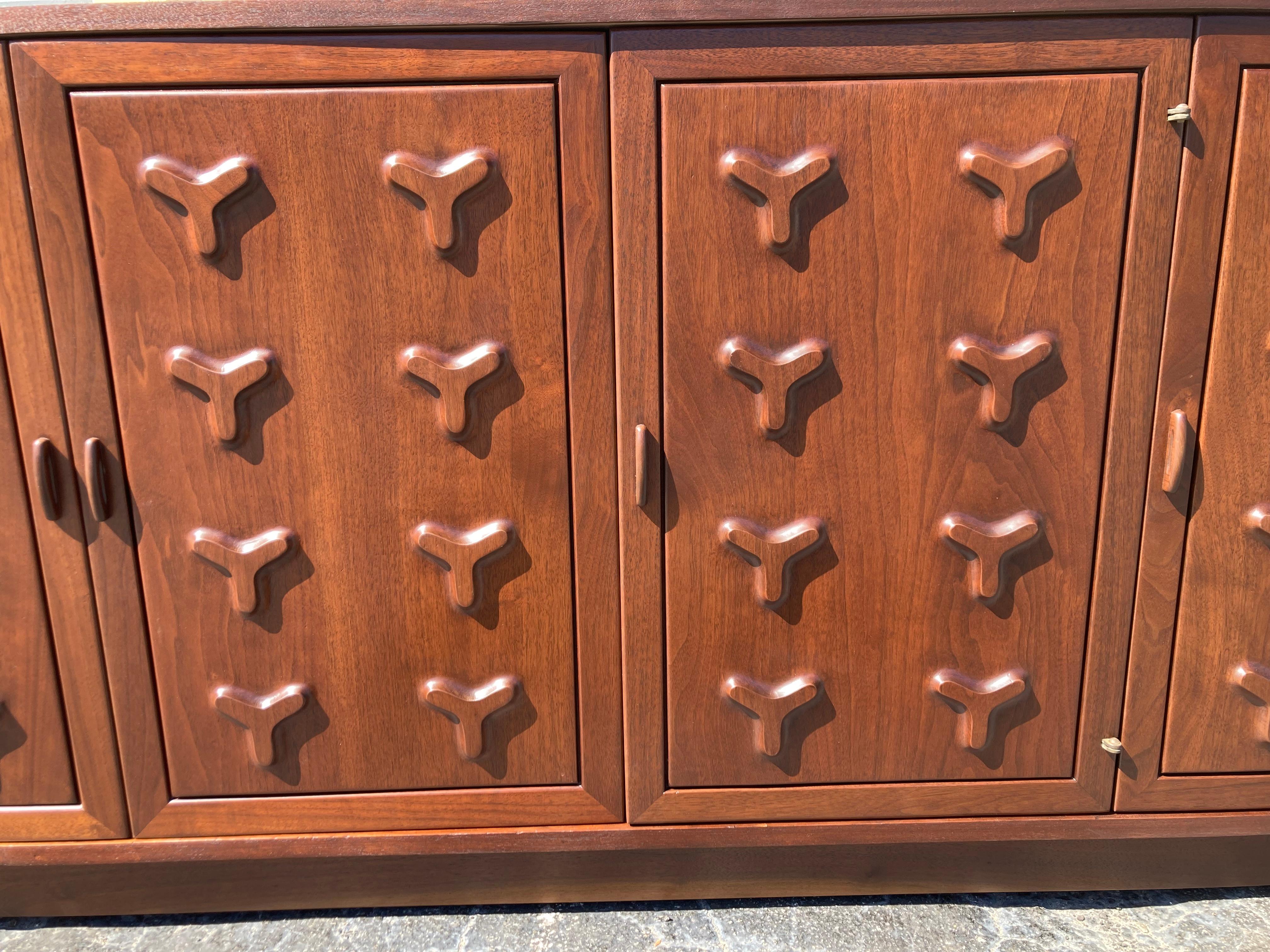 Walnut Credenza by Jorgen Hansen and Jens Thuesen for Romweber For Sale ...