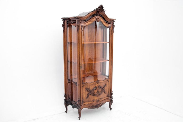 Walnut Display Case, France, circa 1890 For Sale at 1stDibs