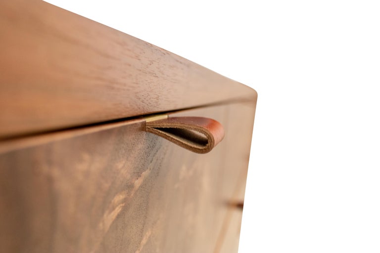 Walnut Dresser with Figured Claro Walnut Front by Boyd and Allister For ...