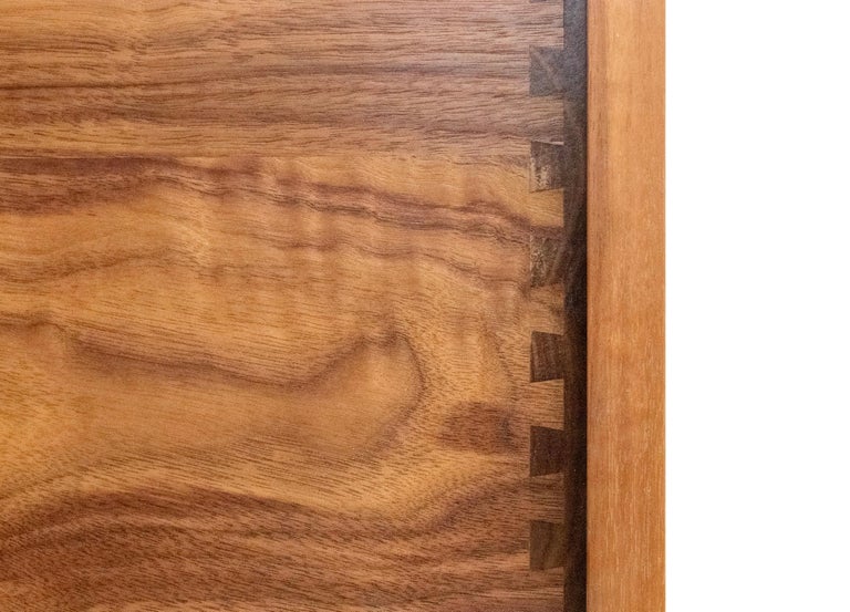 Walnut Dresser with Figured Claro Walnut Front by Boyd and Allister For ...