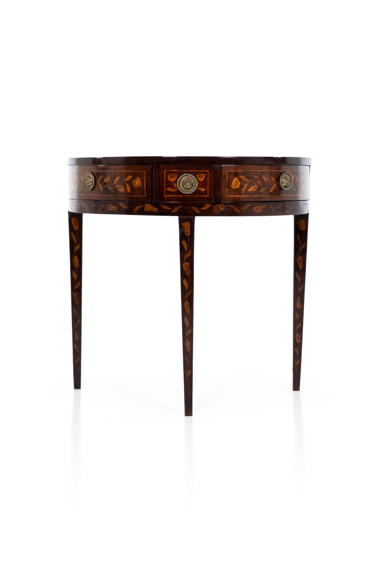 Small Antique Demi-Lune Side Table, circa 1800 For Sale at 1stDibs