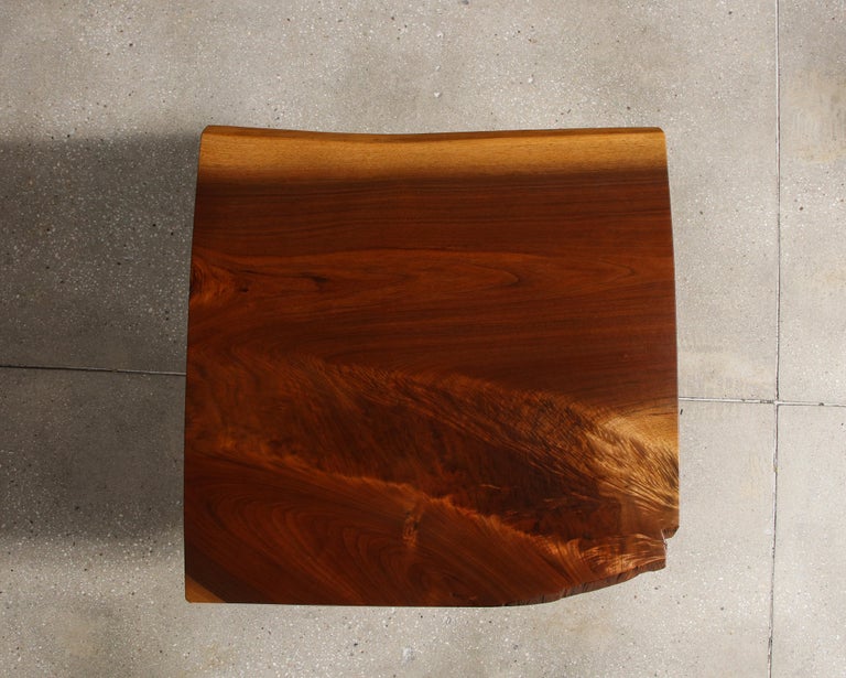 Walnut End Table with a Spindle Shelf, by George Nakashima For Sale at ...