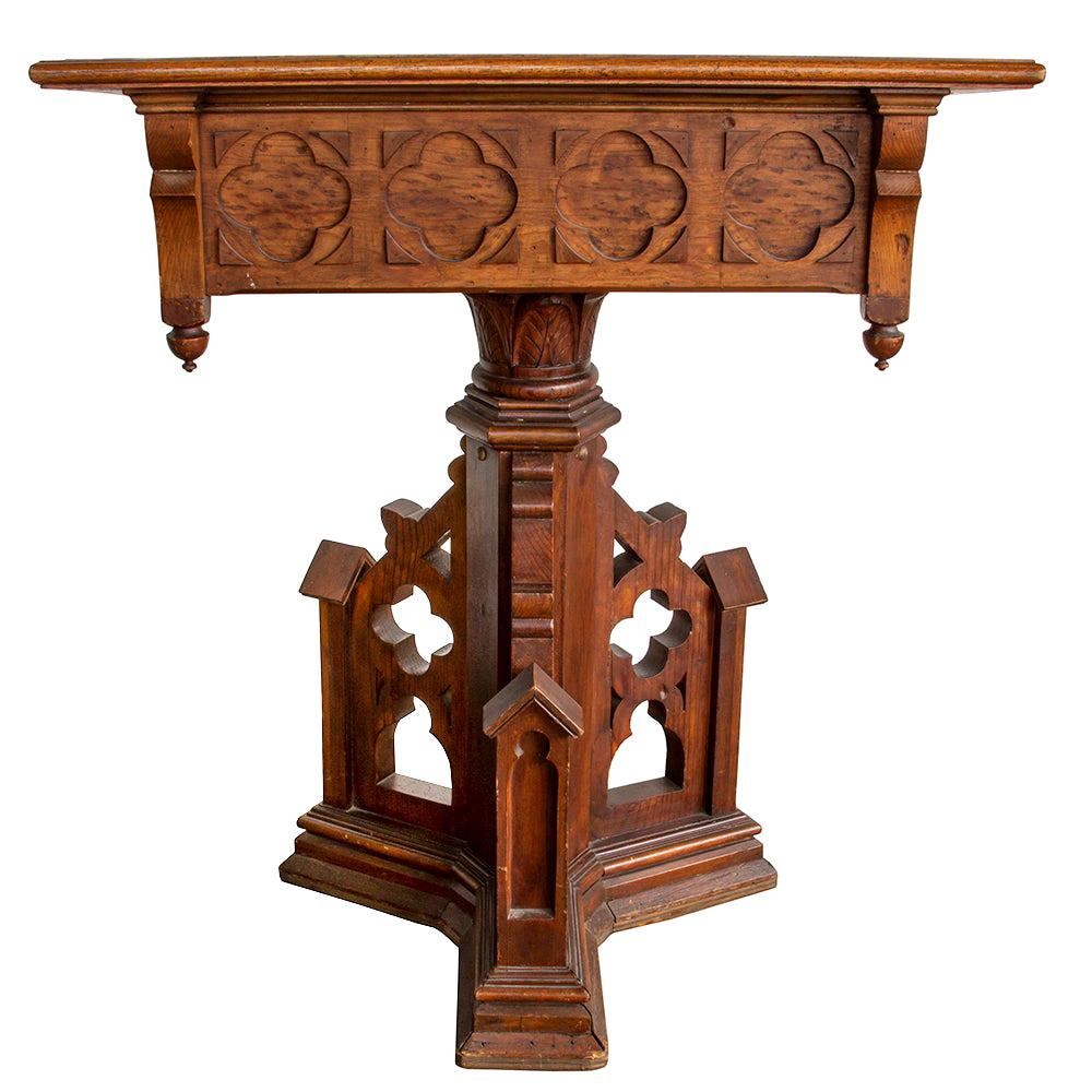 Walnut Gothic Lectern at 1stDibs