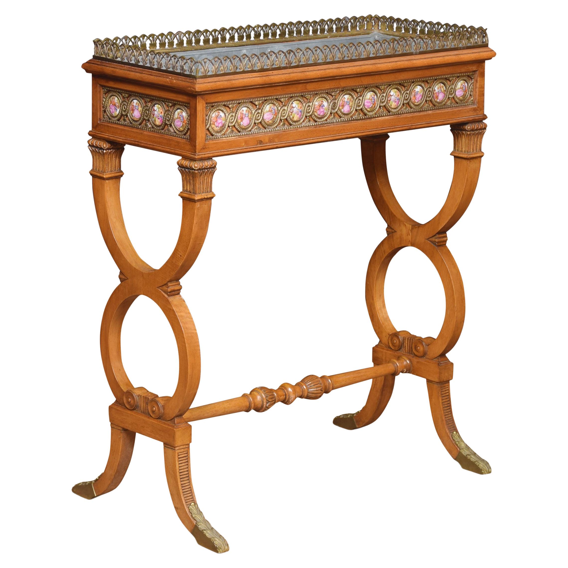 Midcentury Vintage Handmade Walnut Wood Plant Stand For Sale at 1stDibs