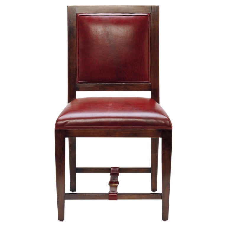 Walnut and Leather Dining Chair For Sale at 1stDibs | walnut and ...