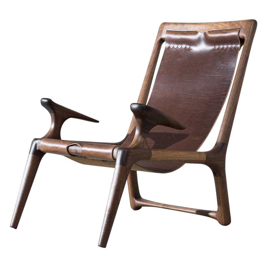 Japanese Modernist Folding Sling Chair by Uchida at 1stDibs