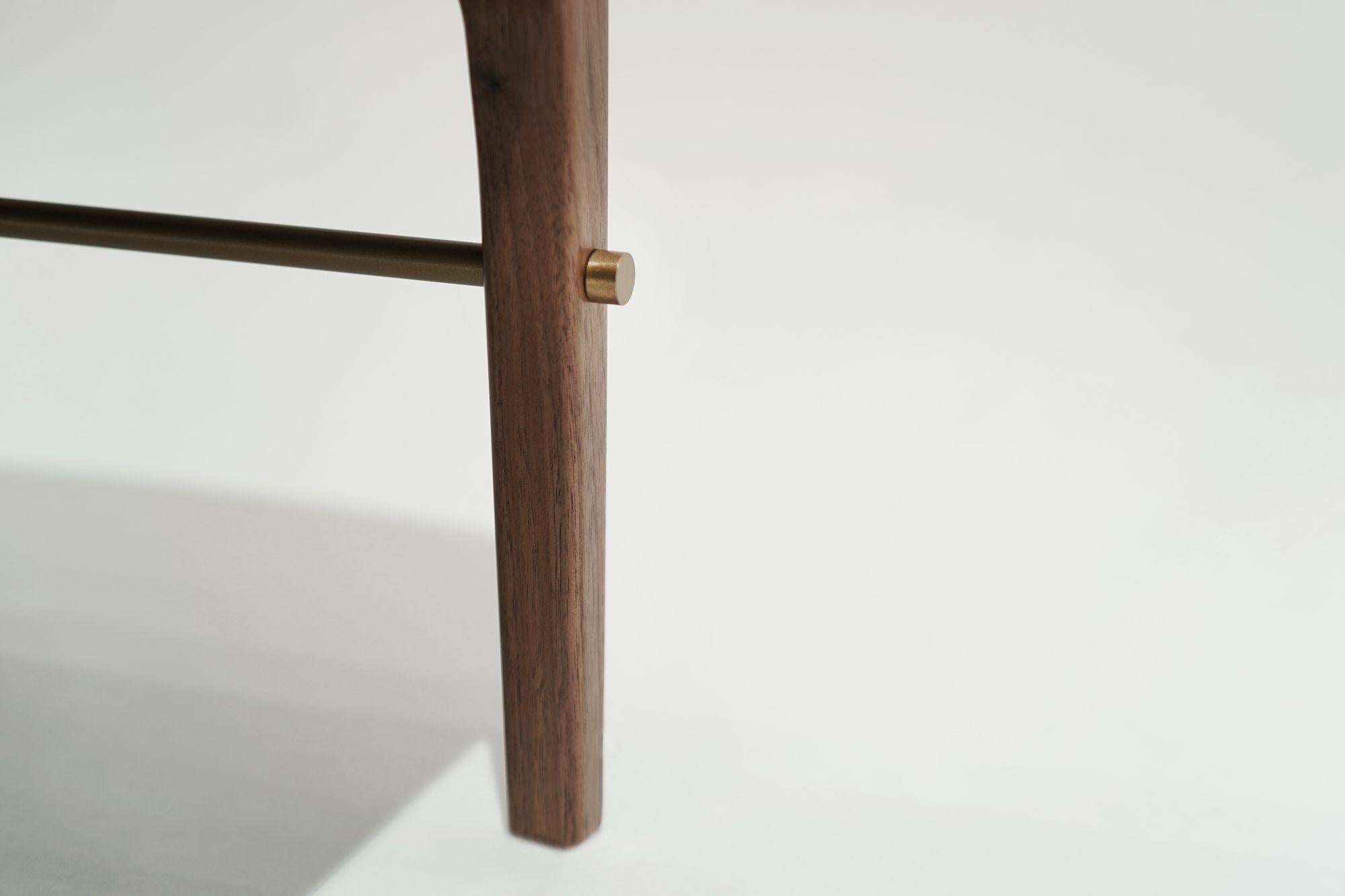 Walnut Linear Bench by Stamford Modern For Sale at 1stDibs