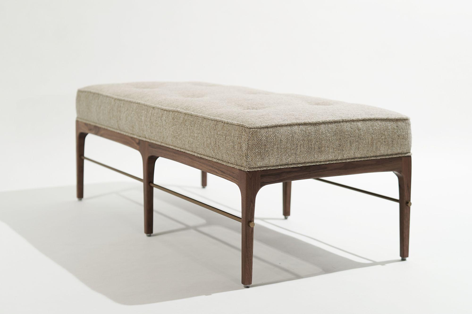 Walnut Linear Bench by Stamford Modern For Sale at 1stDibs