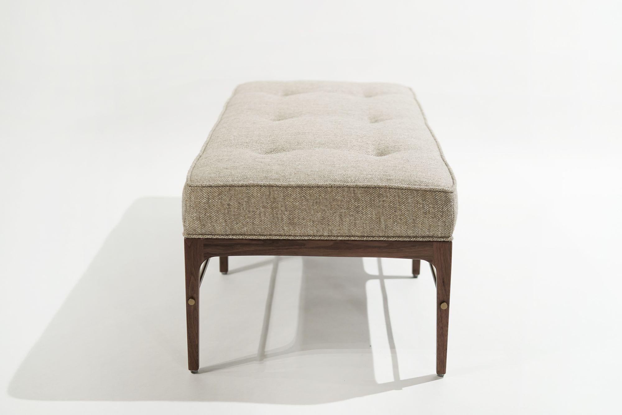 Walnut Linear Bench by Stamford Modern For Sale at 1stDibs