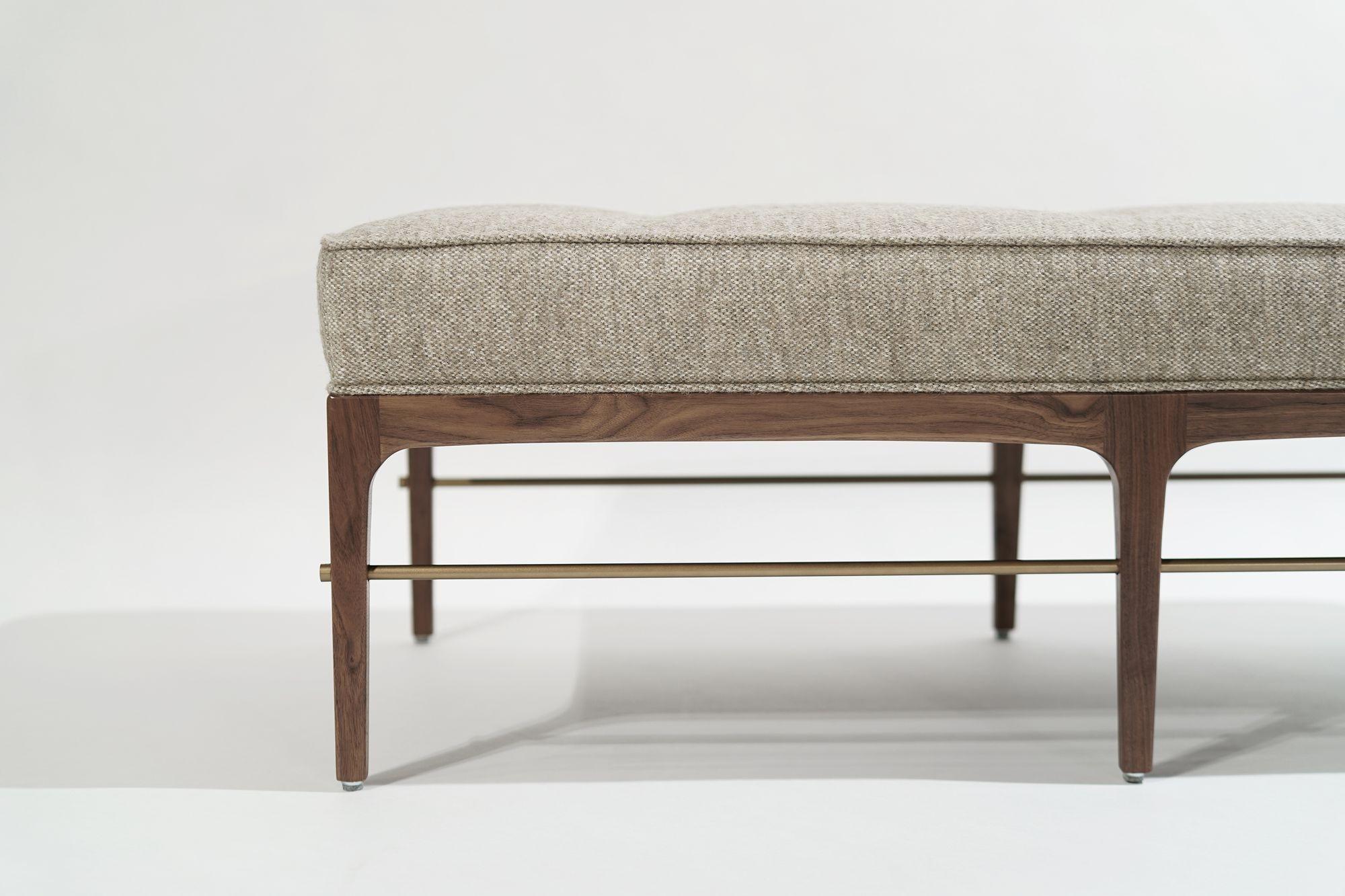 Walnut Linear Bench by Stamford Modern For Sale at 1stDibs
