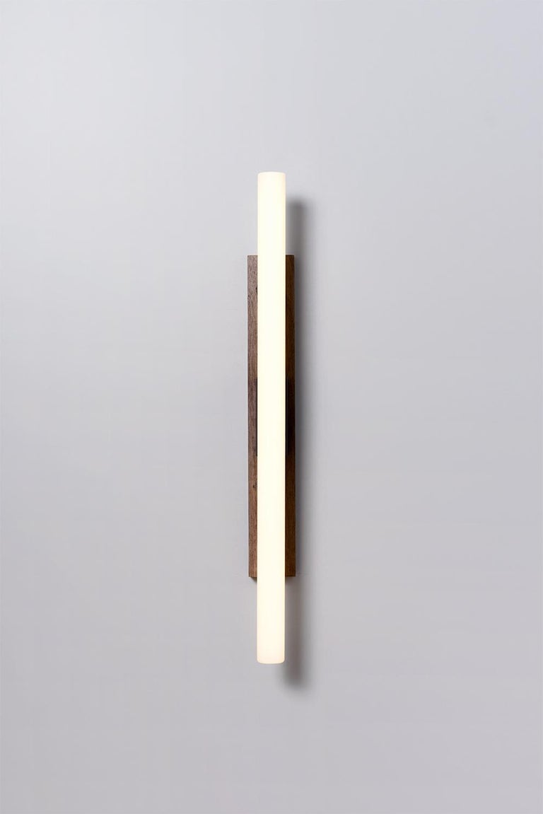 Walnut Linestra Wall Light Handmade by ASAF Weinbroom Studio For Sale ...