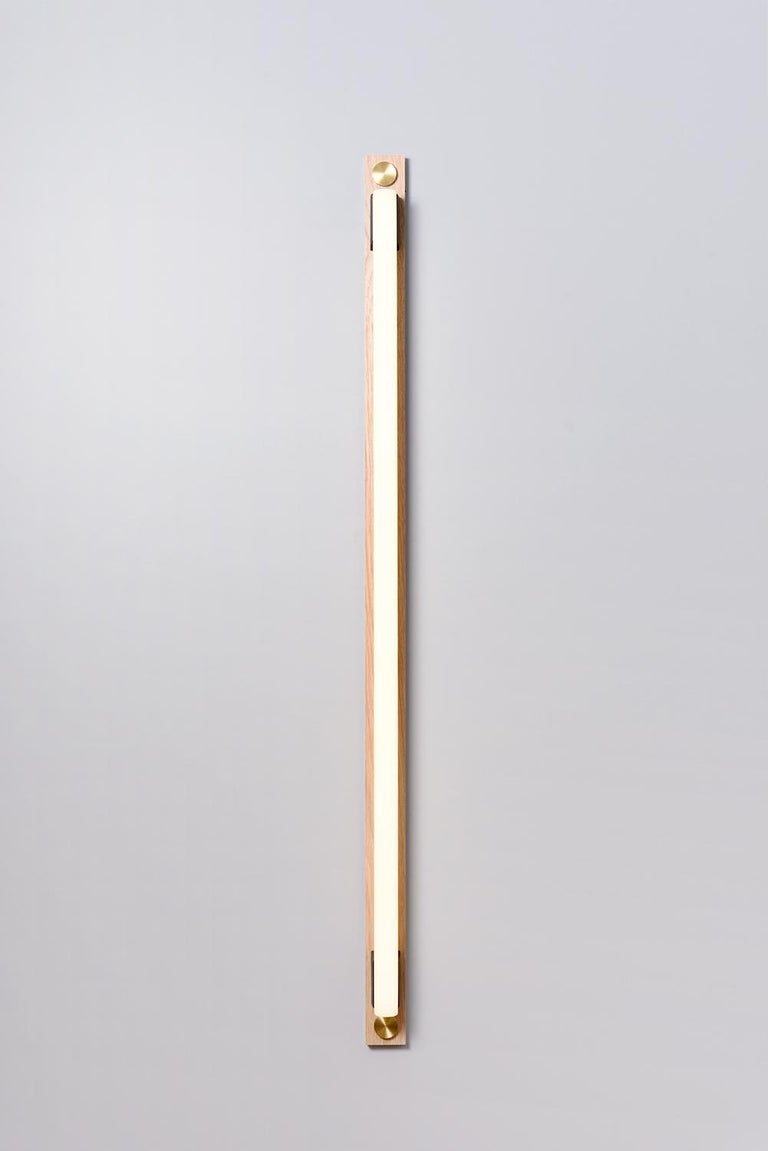 Walnut Linestra Wall Light Handmade by ASAF Weinbroom Studio For Sale ...