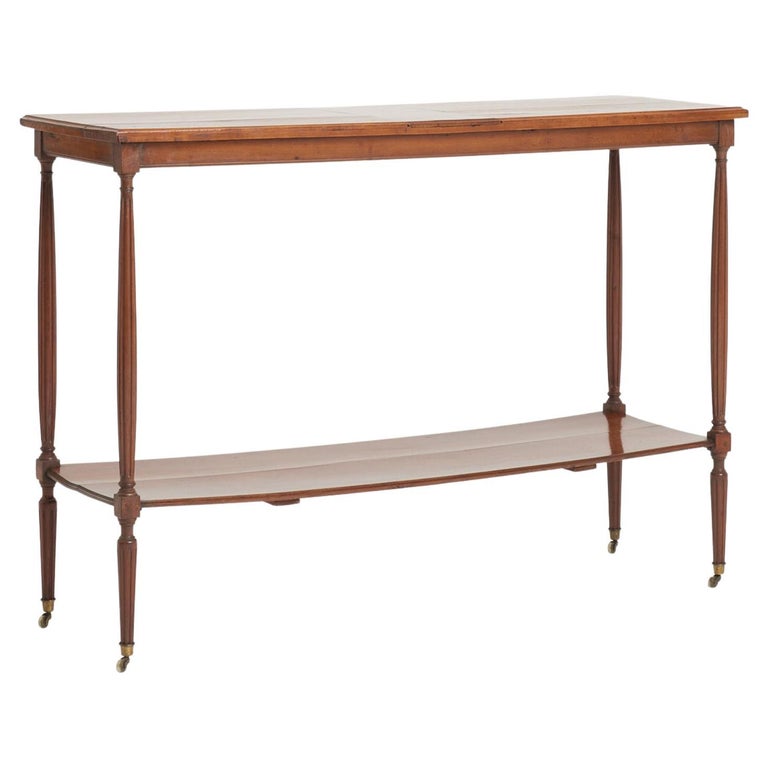 Walnut Louis XVI Style console table For Sale at 1stDibs