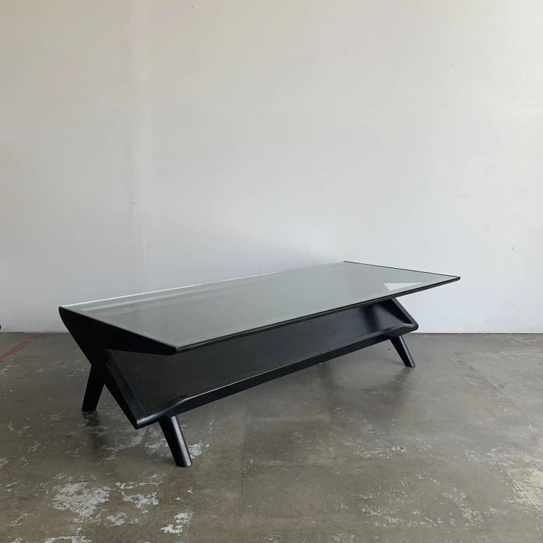 Walnut Magazine Coffee Table For Sale at 1stDibs