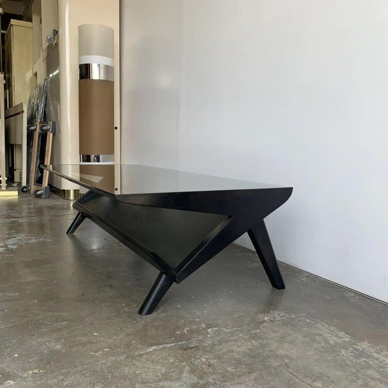 Walnut Magazine Coffee Table For Sale at 1stDibs