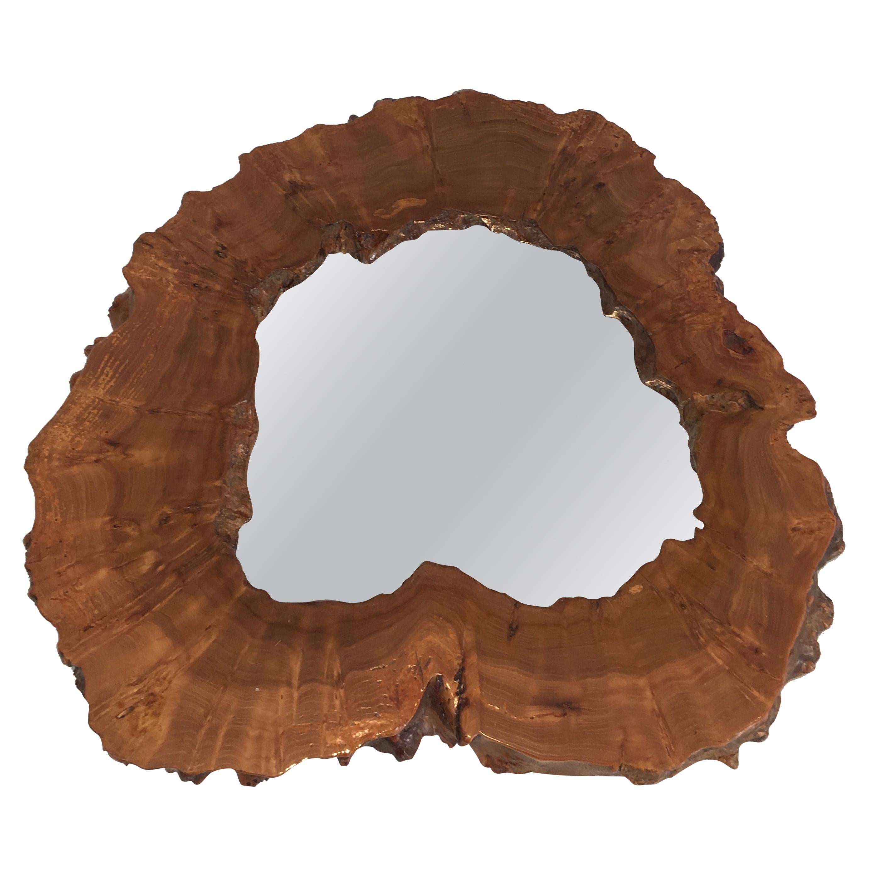 Freeform Ceramic Mirror, circa 1950, France at 1stDibs
