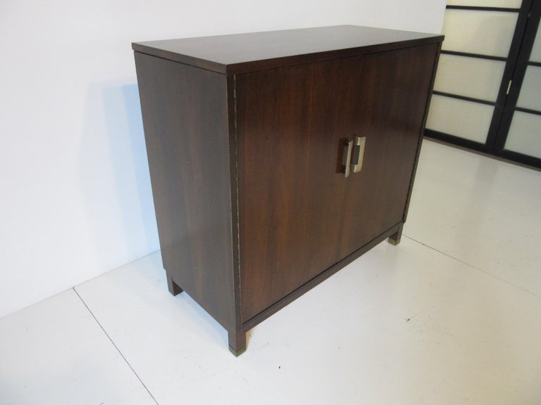 Walnut Media Stereo and Record Cabinet at 1stDibs