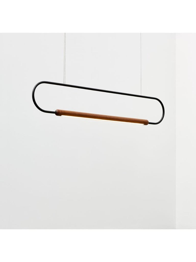 Walnut Medium Horizontal Link Pendant by Hollis and Morris For Sale at ...