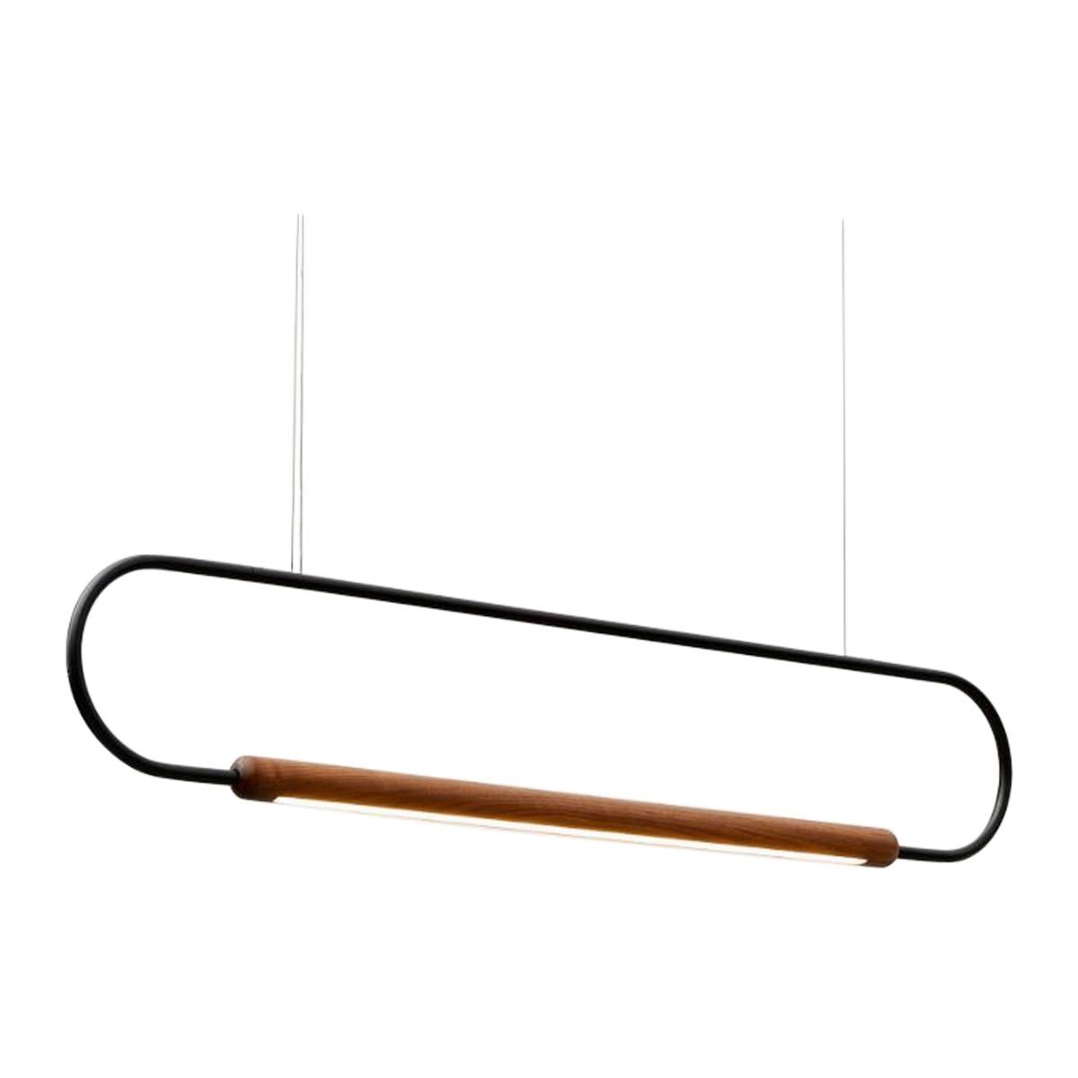 Oak Large Horizontal Link Pendant by Hollis and Morris For Sale at 1stDibs