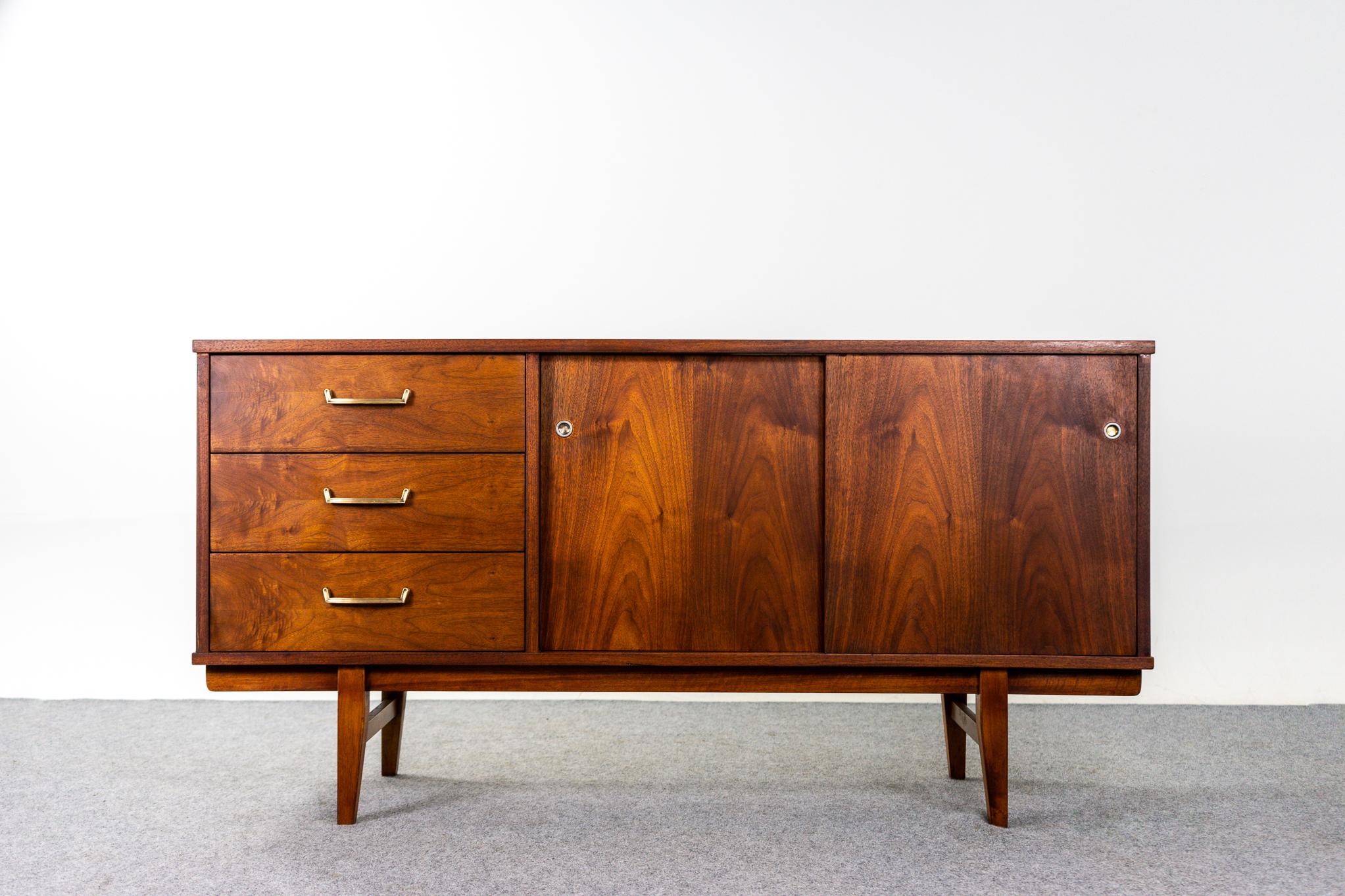 Walnut Mid-Century Sideboard at 1stDibs