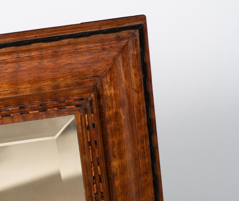 Walnut Mirror by Edward Barnsley, England, circa 1920 For Sale at 1stDibs
