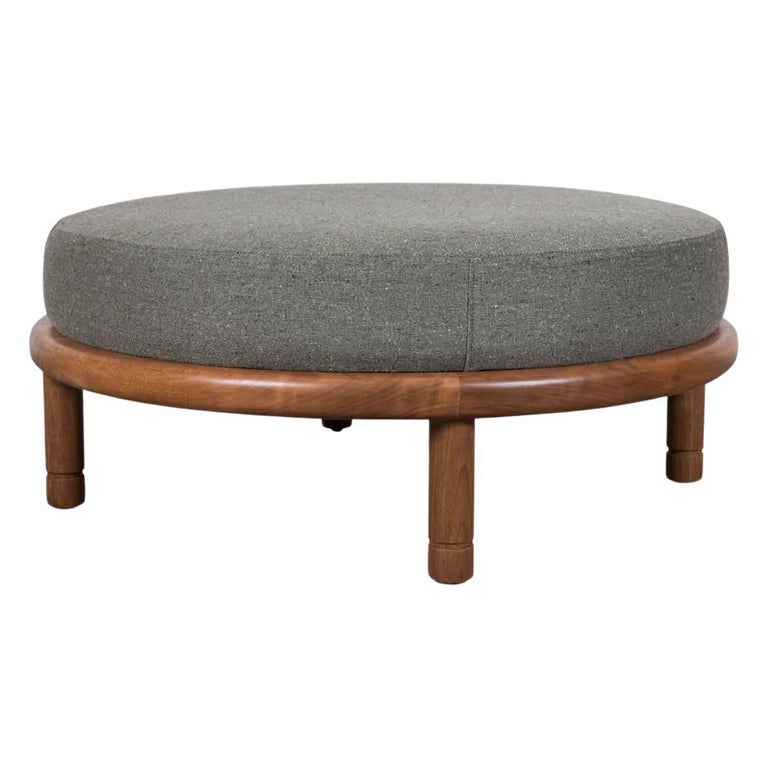 Walnut Moreno Ottoman by Lawson-Fenning For Sale at 1stDibs