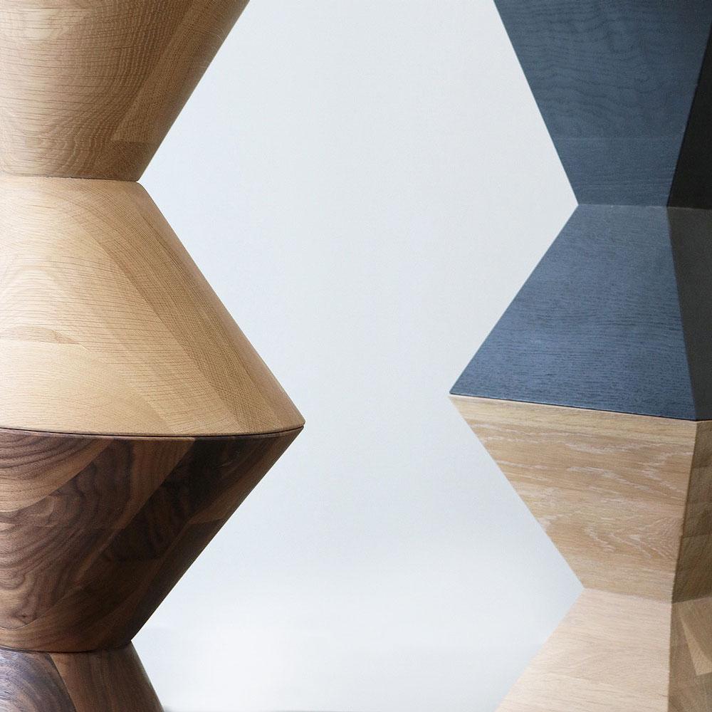 Walnut Oldtown Stool, Side Table by Hollis and Morris For Sale at ...