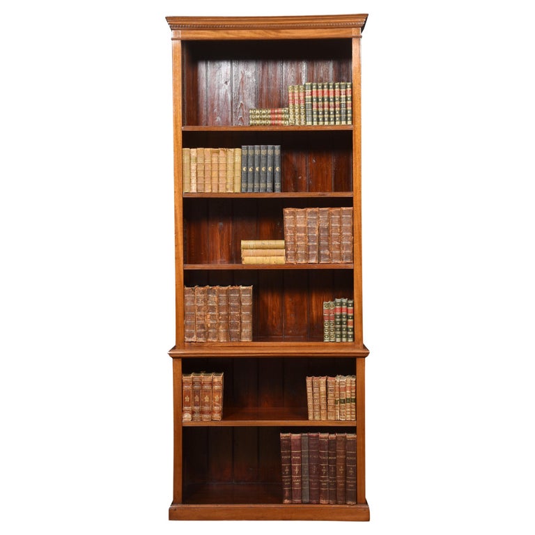 Walnut Open Bookcase at 1stDibs