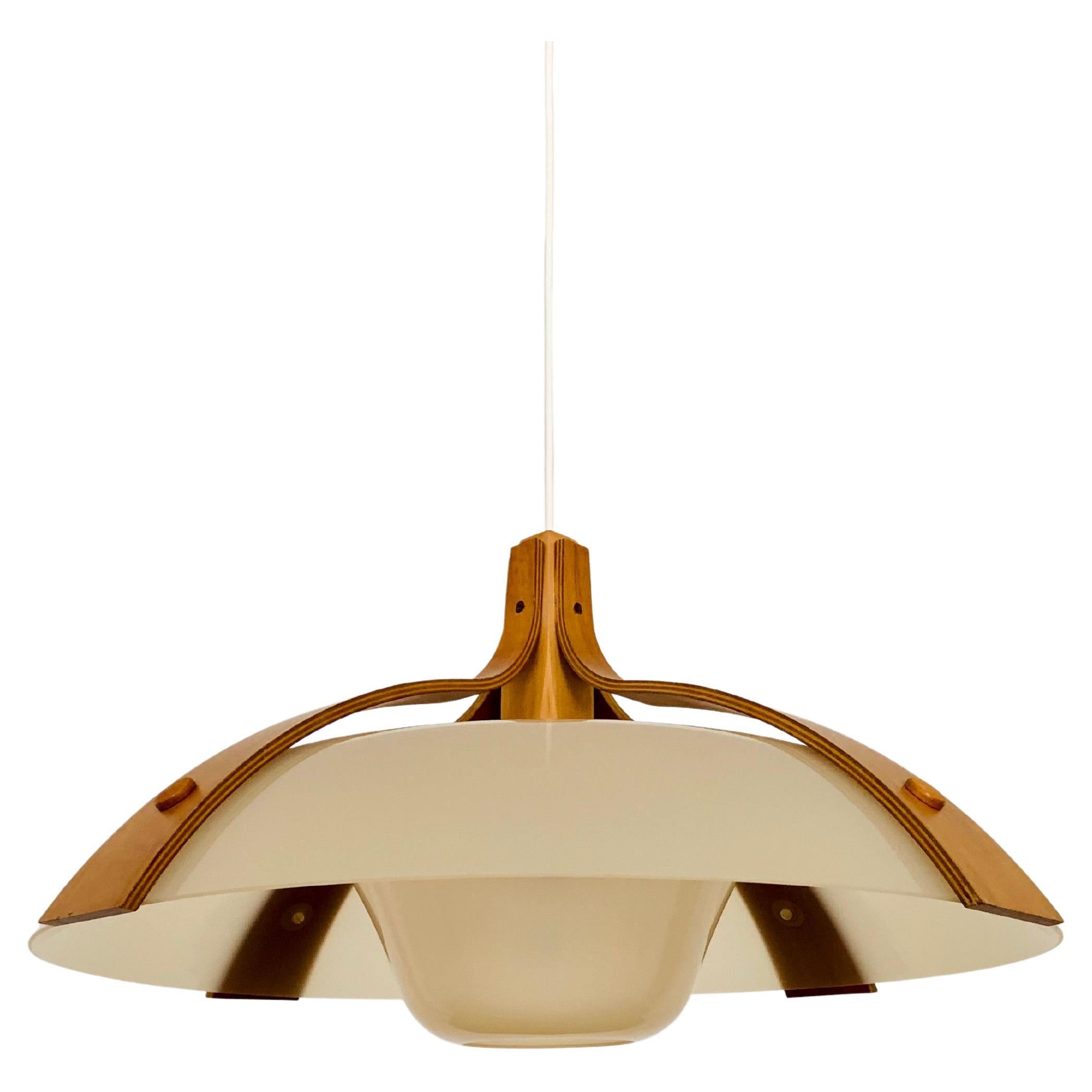 Walnut Pendant Lamp by Temde at 1stDibs