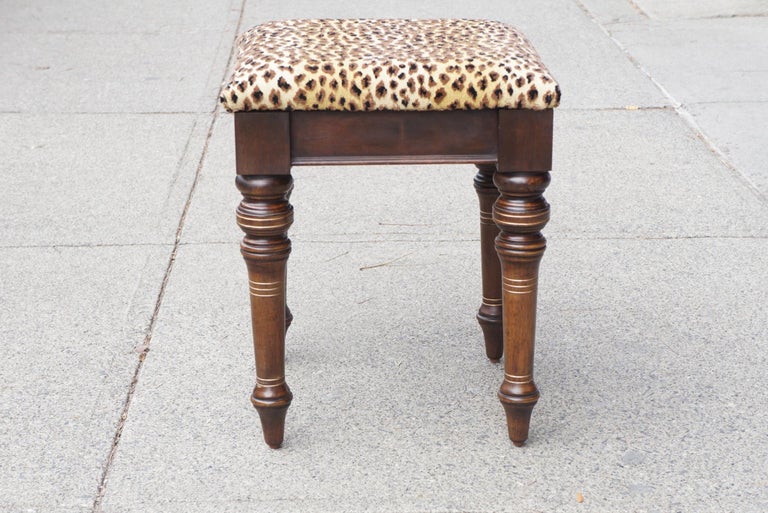 Walnut Period Aesthetics Movement Foot Stool For Sale at 1stDibs