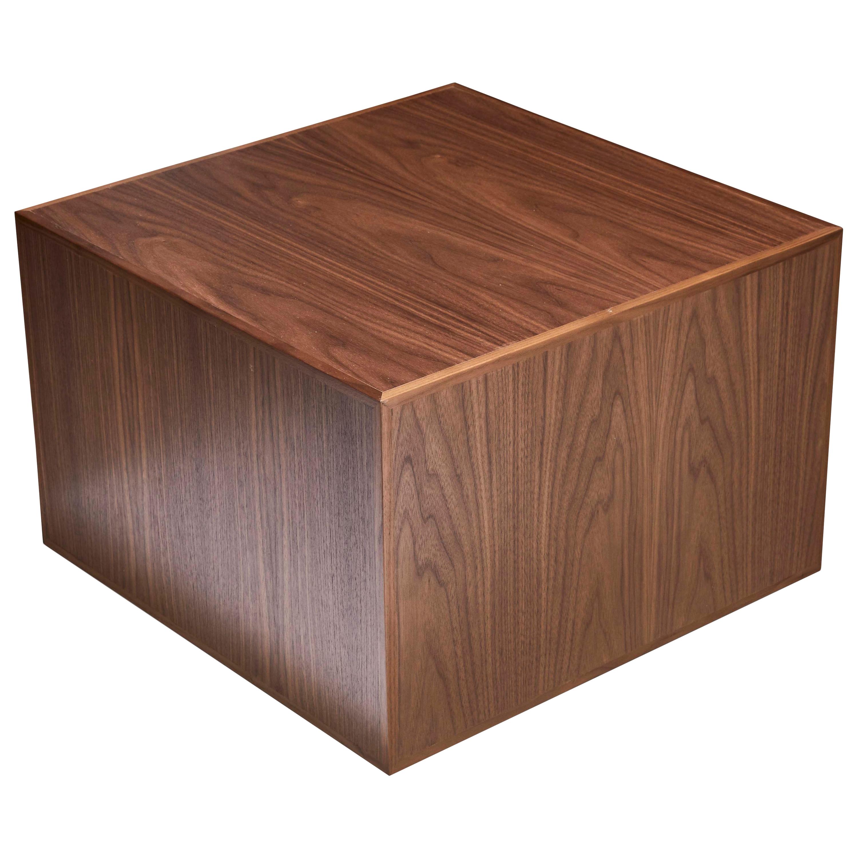 Moroccan Hand Carved Wooden Side Table, Square For Sale at 1stDibs