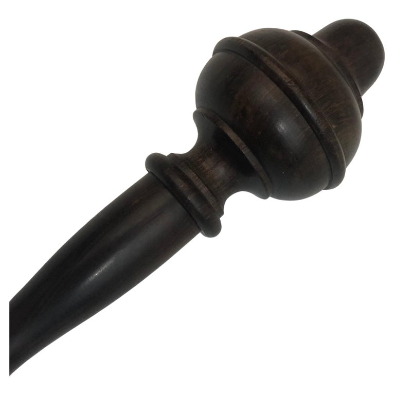 A 1950’s English Turned Walnut Scepter For Sale at 1stDibs
