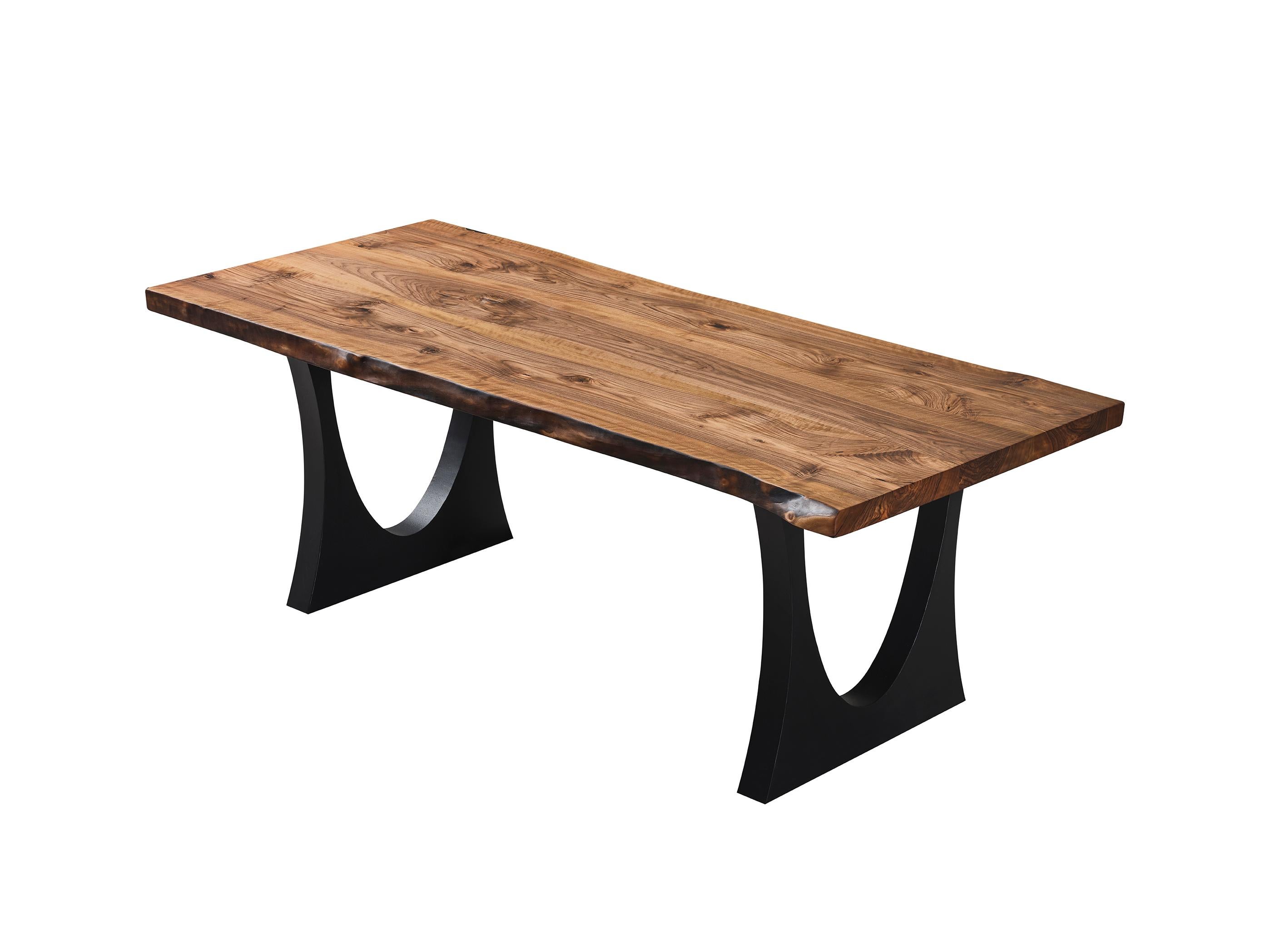 Walnut Solid Wood Dining Table - Rectangle Dining Table - Customization For Sale at 1stDibs