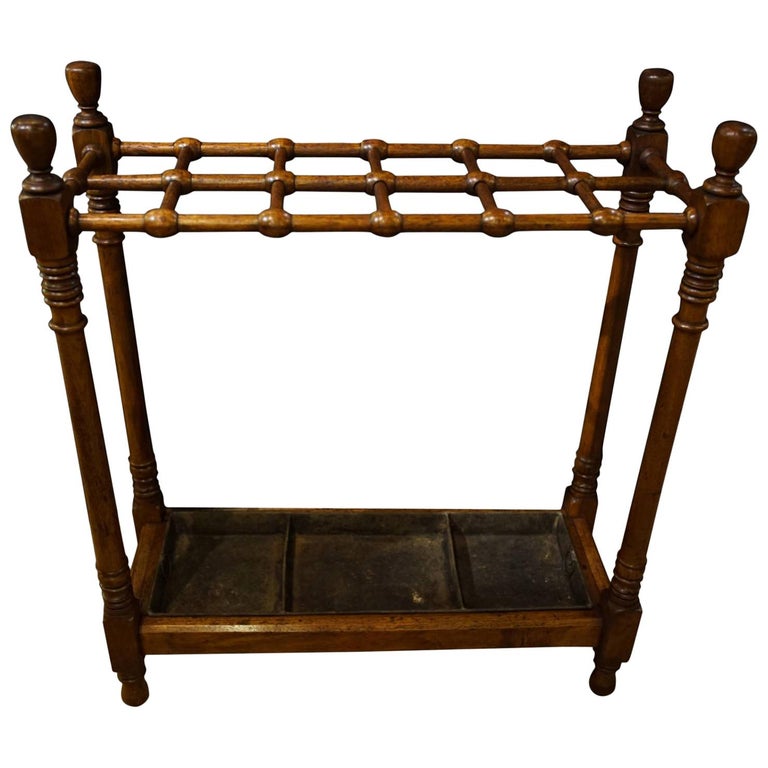 Walnut Stick Stand at 1stDibs