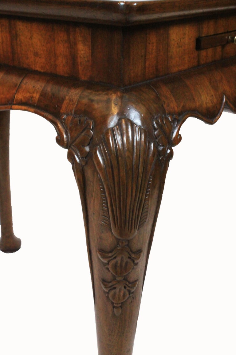 Walnut Chippendale Style Tea Table at 1stDibs
