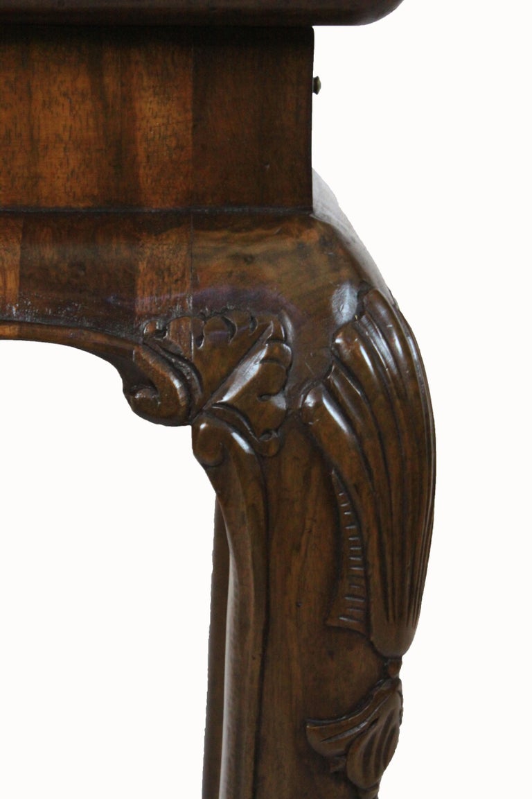 Walnut Chippendale Style Tea Table at 1stDibs