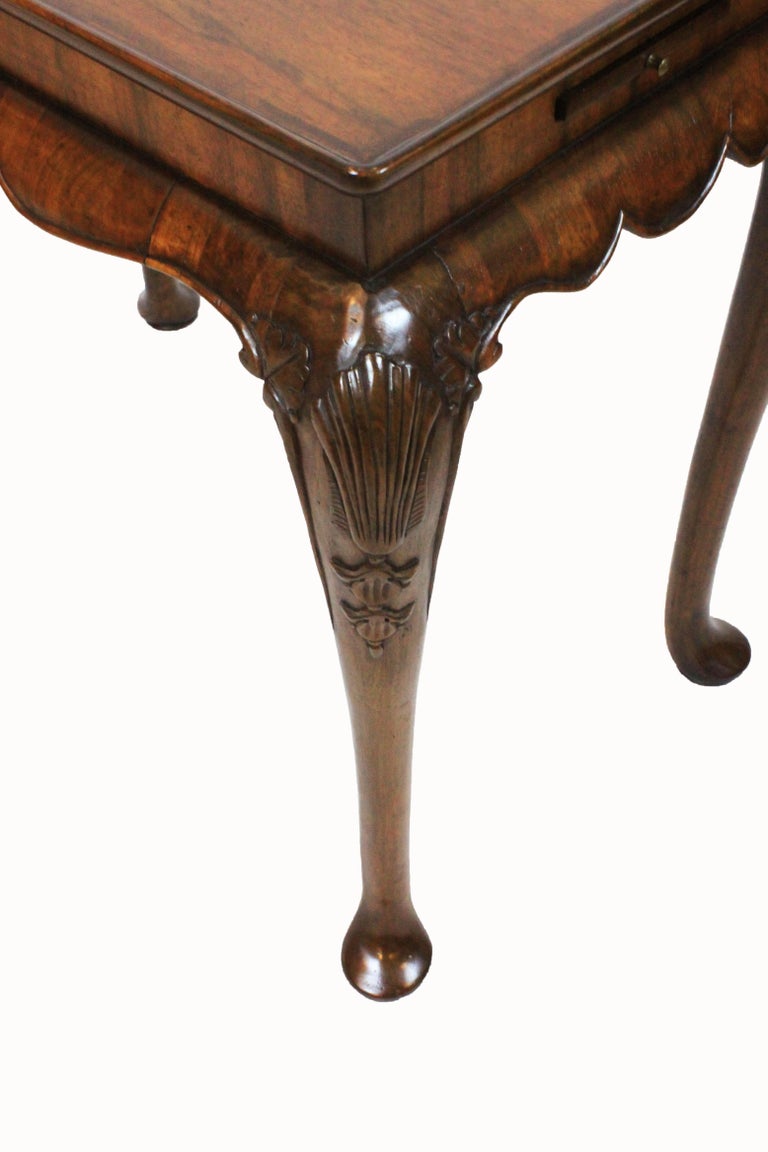 Walnut Chippendale Style Tea Table at 1stDibs