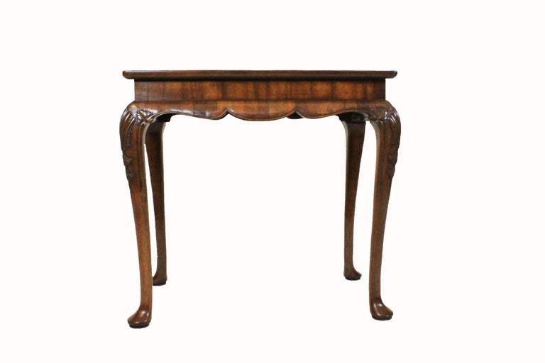 Walnut Chippendale Style Tea Table at 1stDibs